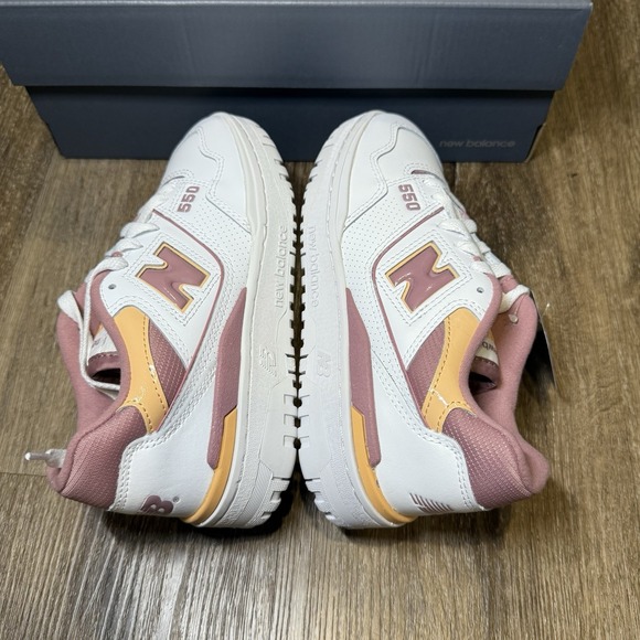 New Balance | Shoes | New Balance 55 Shoes White Rose Pink Peach Womens ...